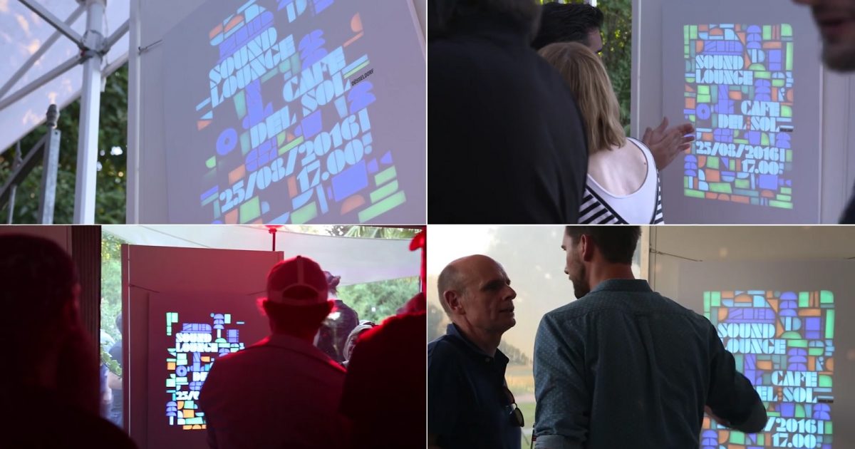 First Printed Poster That Reacts to Noise and Makes It Visible