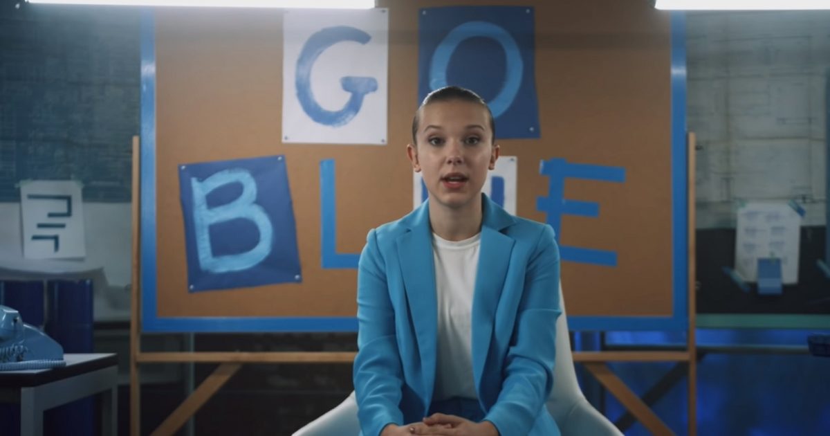 Millie Bobby Brown Goes Blue to Support Kids in Need