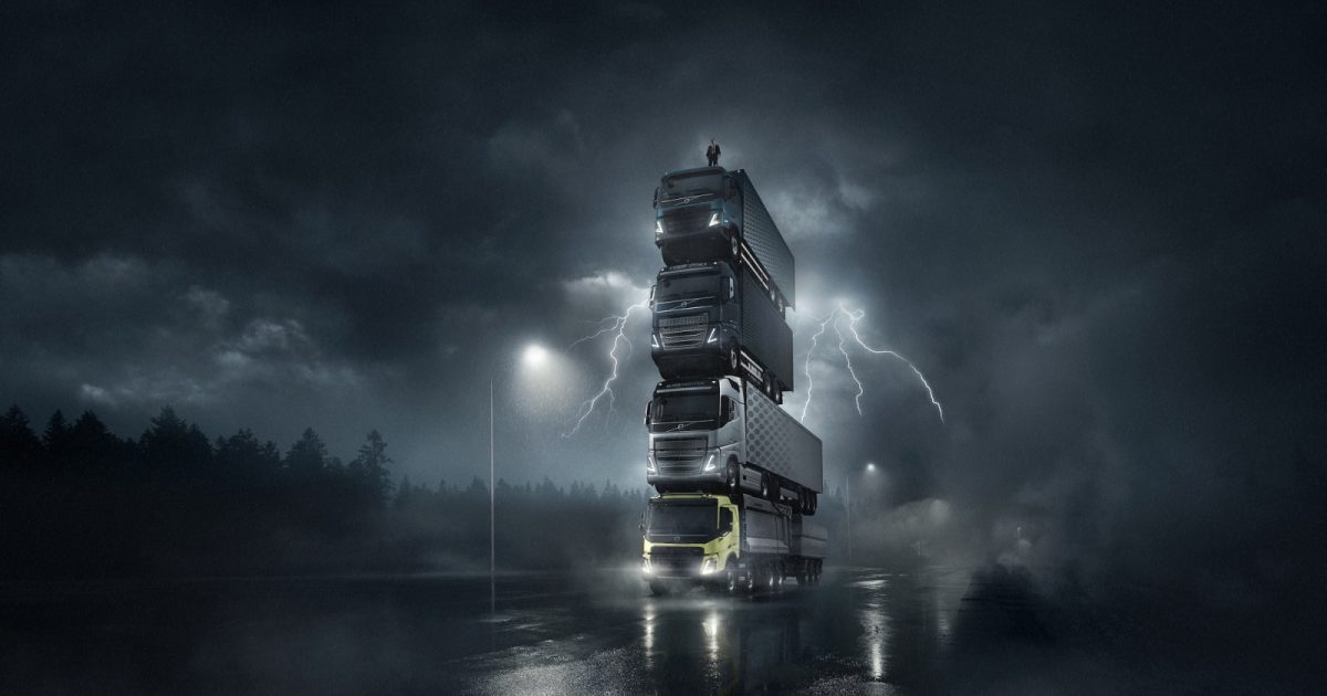 Huge Truck Monolith Carries Volvo CEO